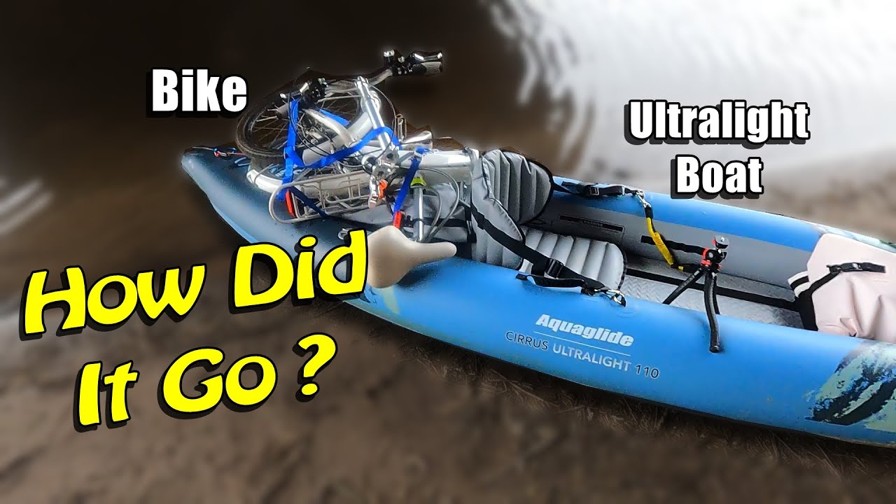 Bike & Inflatable Kayak Trip - Cooking a Hot Meal in the Boat ...