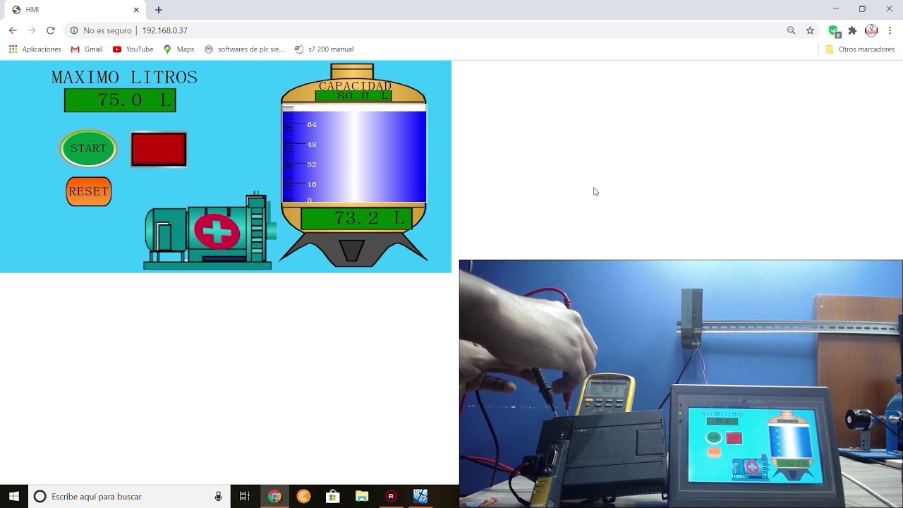 Programacion de PLC SIEMENS para llenado Tanque de agua automatico con ...