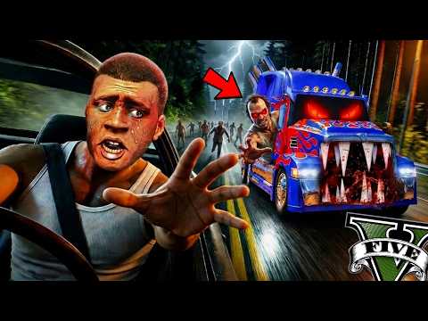 👿 KANLI TIR VE ZOMBİ ORDUSU FRANKLIN'İN PEŞİNDE | GTA 5 MODS