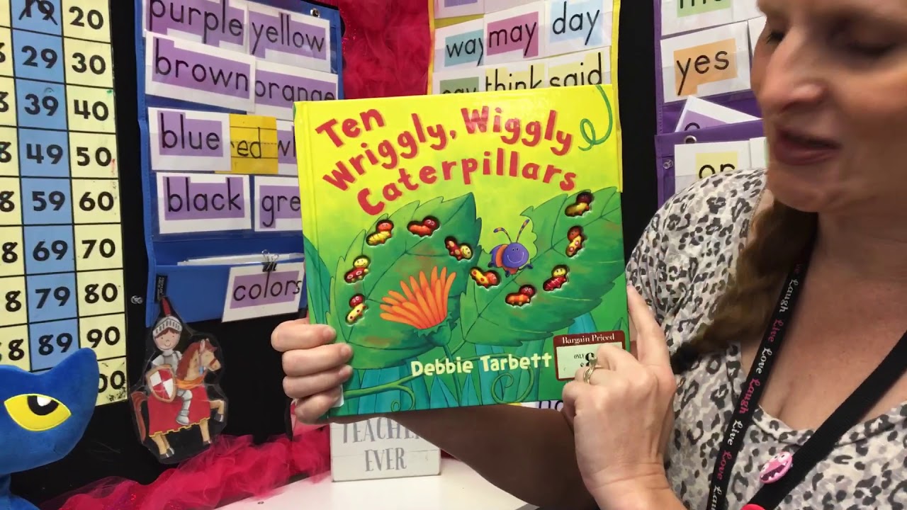 Ten Wriggly Wiggly Caterpillars Read Aloud - YouTube