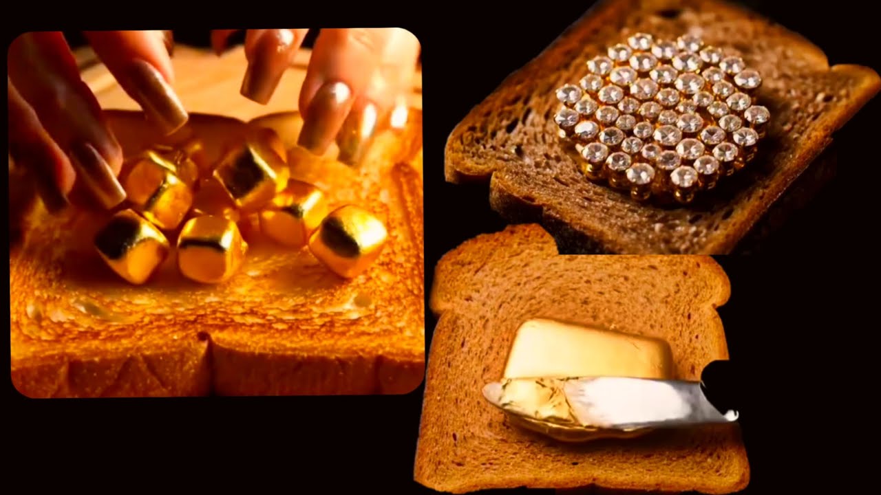 Millionaire Breakfast 🤑 with Gold 💰and Bread 🍞 | - YouTube