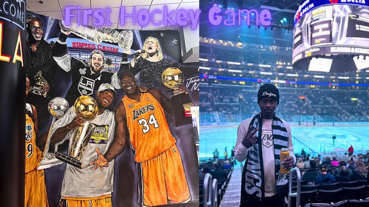 First LA KINGS HOCKEY GAME AT CRYPTO ARENA - YouTube