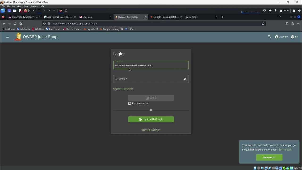 BYPASS LOGIN PAGE MENGGUNAKAN SQL INJECT - YouTube