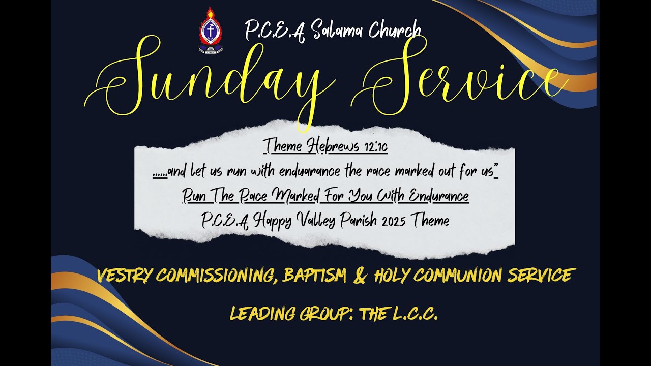 P.C.E.A Salama Church | Vestry Commissioning, Baptism & Holy Communion ...