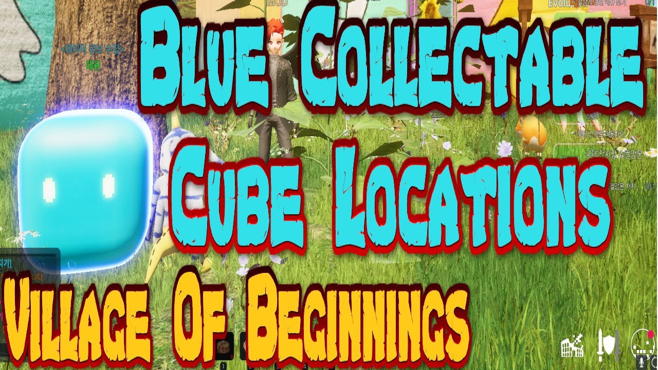 All Blue Collectible Cube Locations In Village Of Beginnings In Digimon ...