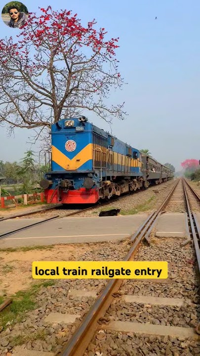 local train railgate crossing। #railway #sorts #indianrailways #train - YouTube