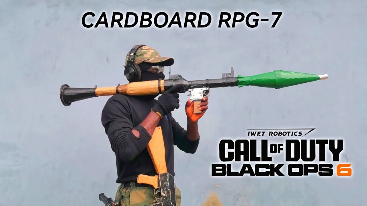 Homemade RPG-7 from cardboard (DIY Rocket Launcher) - YouTube