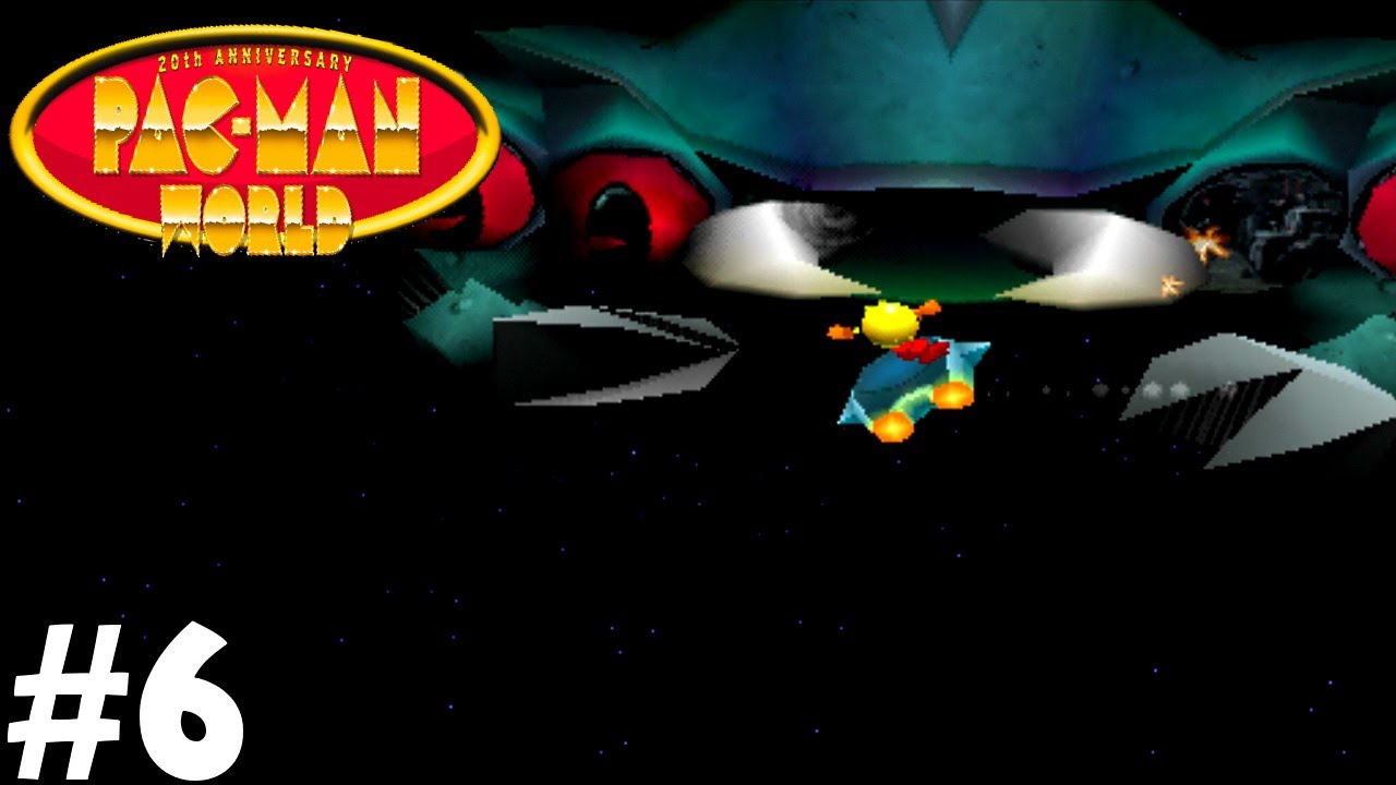 Pac-Man World Gameplay (PS1) Part 6 - King Galaxian Boss Fight - YouTube