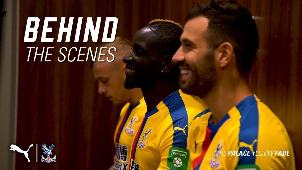 Behind the scenes of CPFC new Puma kit photo shoot - YouTube