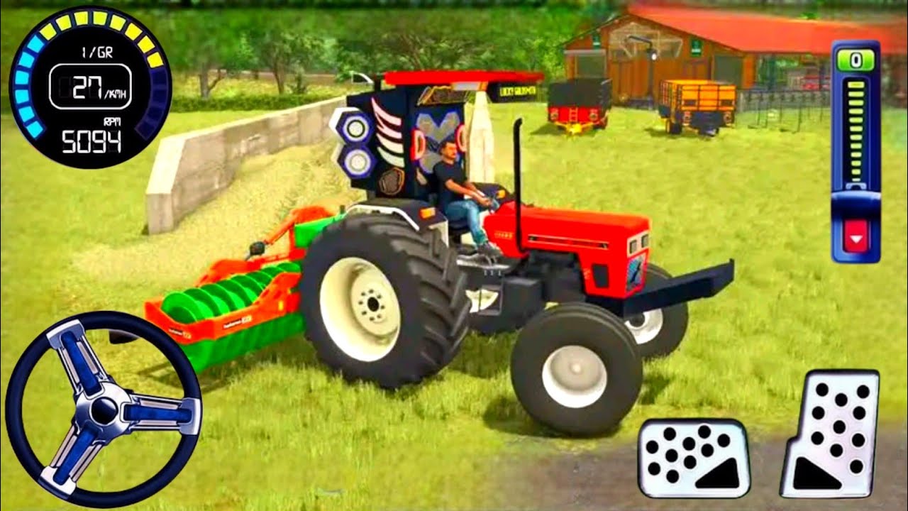 Real Tractor Farming Simulator 2024 - Harvester Tractor Driving ...