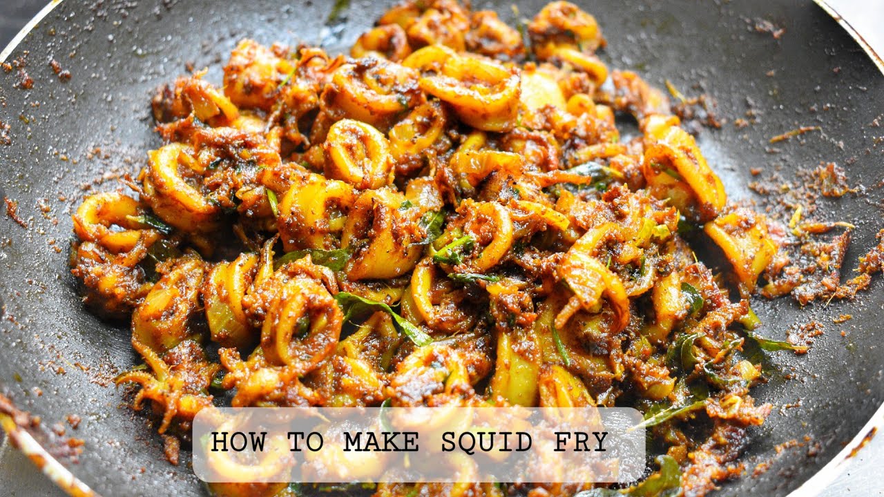 KANAVA FRY / SQUID FRY | KERALA STYLE KOONTHAL FRY / Haran's Kitchen ...