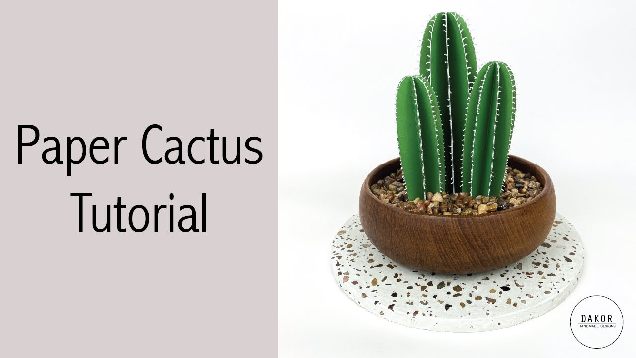 Paper Cactus Tutorial, Paper Cactus Plant, Paper Cactus DIY, Paper ...