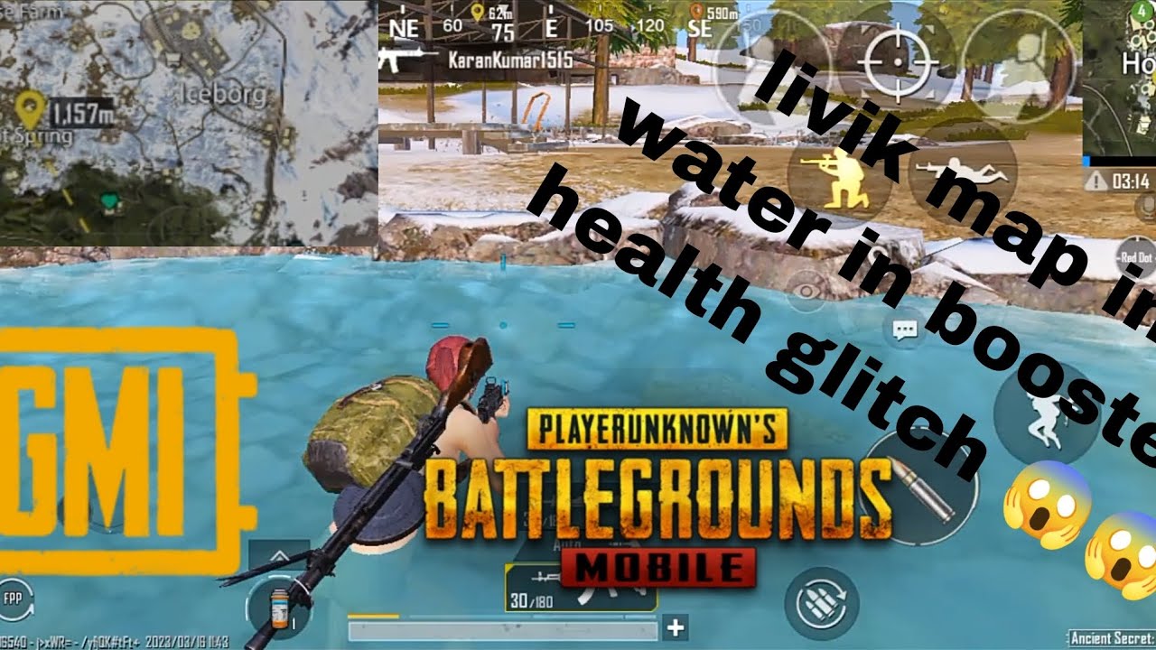 😱New bgmi water improve your health glitch😱|bgmi livik map in water ...