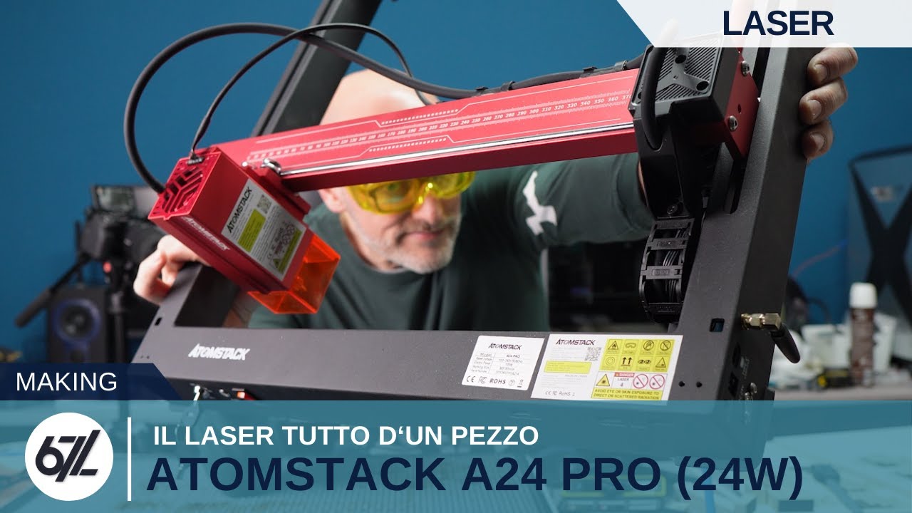 ATOMSTACK A24 PRO, 24W di nuova generazione, cambia davvero? - YouTube