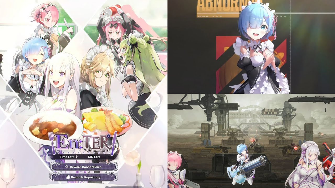 Re:ZERO X NIKKE Collab Gameplay - Rem Pulls & Story II Intro | GODDESS ...