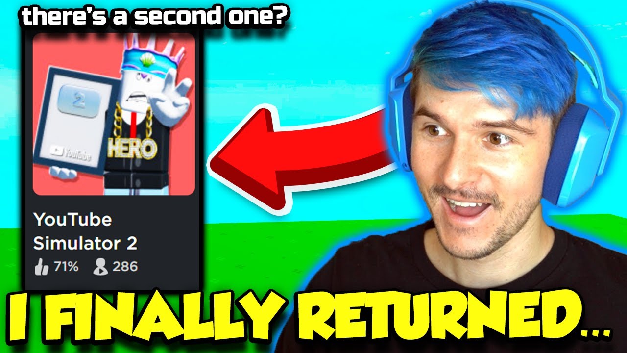 I Finally RETURNED To YouTube Simulator And Played YouTube Simulator 2 ...