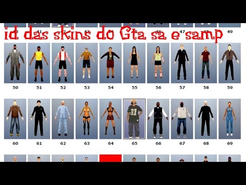 ID das skins do samp pra vcs!😃 - YouTube