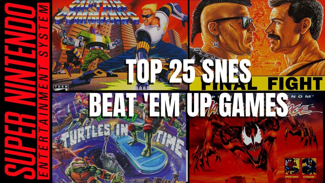Top 25 SNES BEAT 'EM UP Games of All Time | Best SNES Games - YouTube