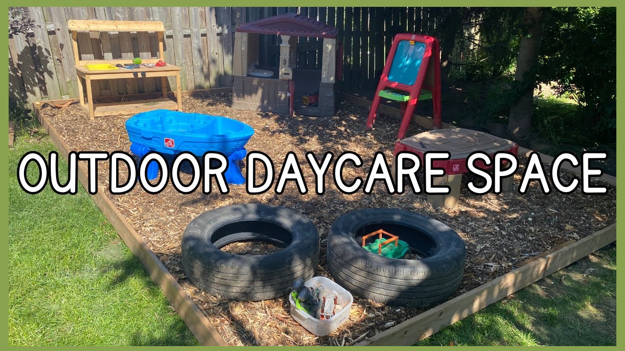 My New Outdoor Daycare Space | Built for Under $500 - YouTube