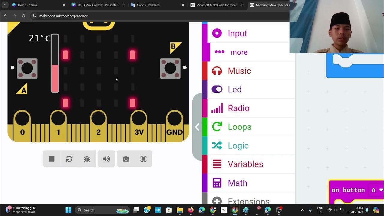Microbit Temperature Youtube