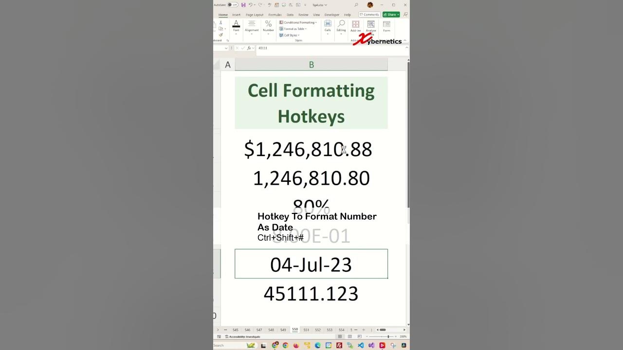 Quickly format data in Excel - Excel Tips and Tricks - YouTube
