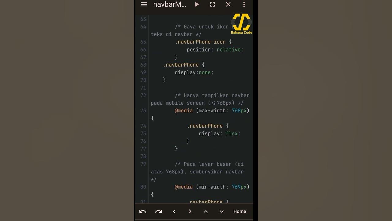 Navbar Mobile Bottom Html Css Javascript Shorts Coding Youtube 7363