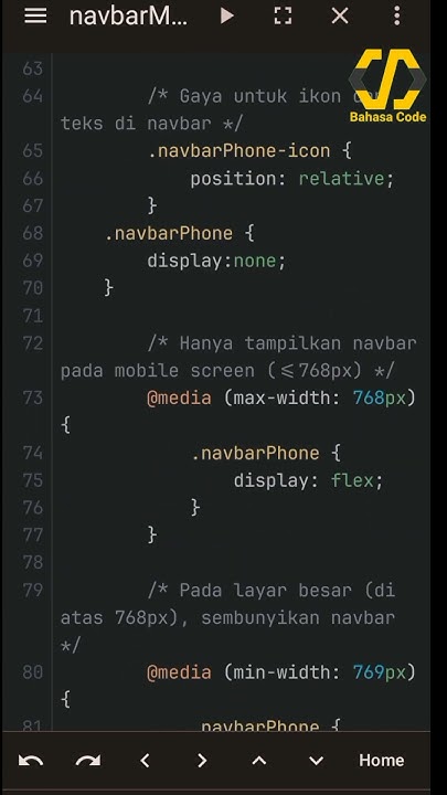 Navbar Mobile Bottom | #html #css #javascript #shorts #coding - YouTube