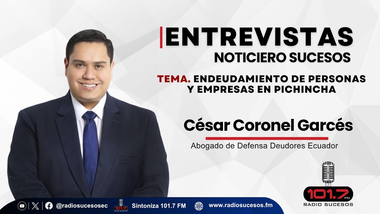 Entrevista César Coronel Garcés, Abogado de Defensa Deudores Ecuador ...