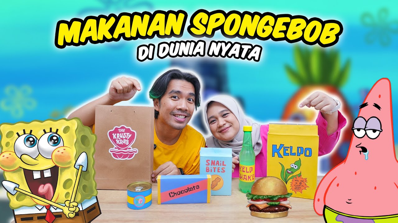 MAKANAN SPONGEBOB di Dunia Nyata - Keluarga Ziyan - YouTube