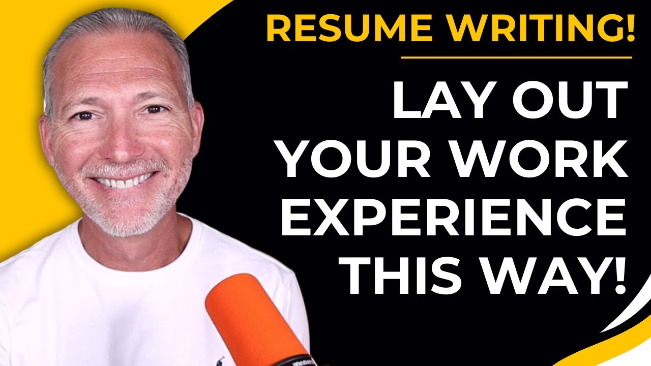 How to Write the Resume Professional Experience Section | Best Layout ...