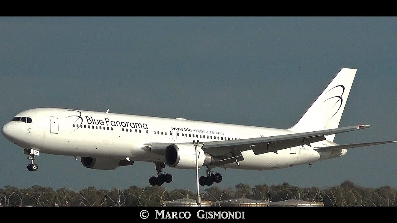 Rome Fiumicino Airport evening arrivals runway 34L - YouTube