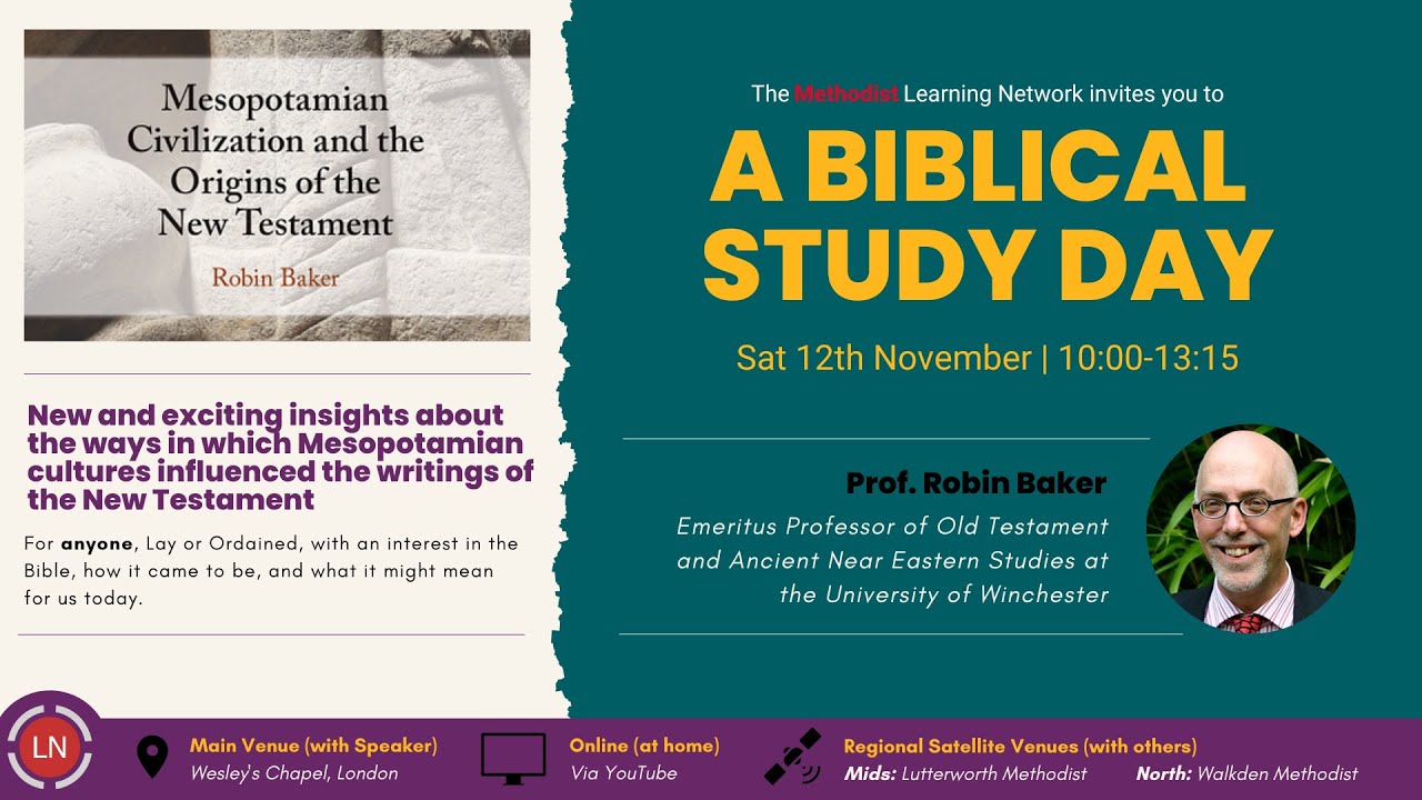 Biblical Study Day with Prof. Robin Baker - YouTube