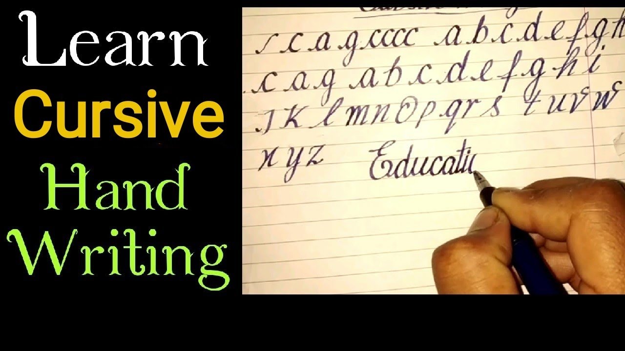 LEARN CURSIVE HANDWRITING FOR BEGINNERS IMPROVE HANDWRITING IN HINDI ...