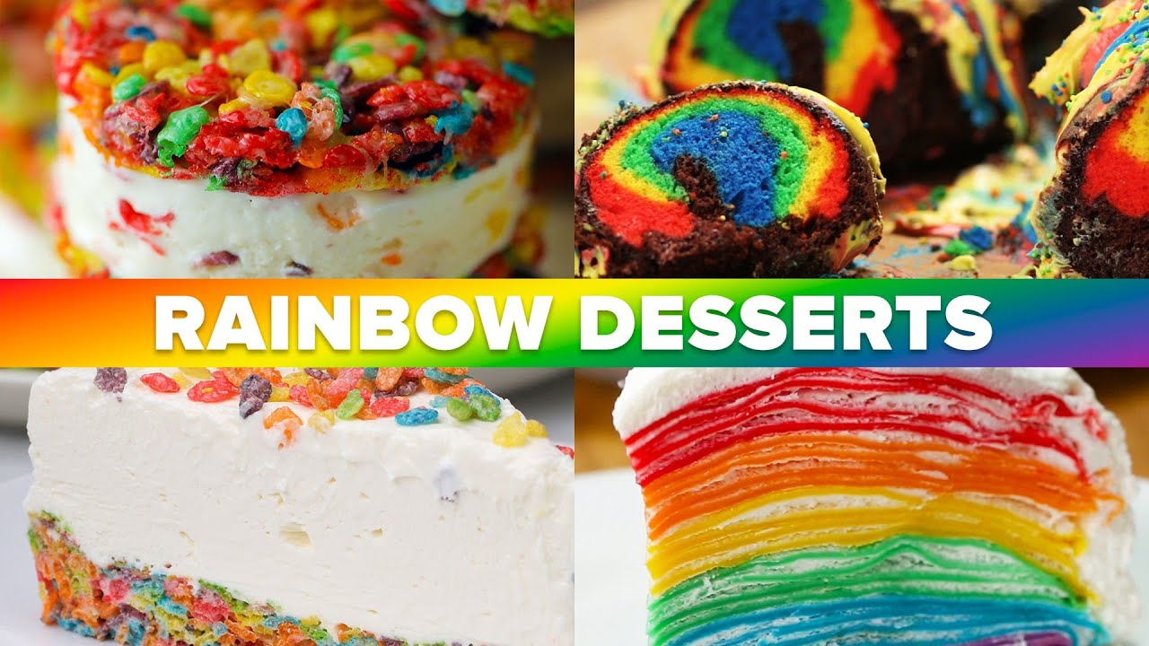 Amazing Rainbow Dessert Recipes - YouTube