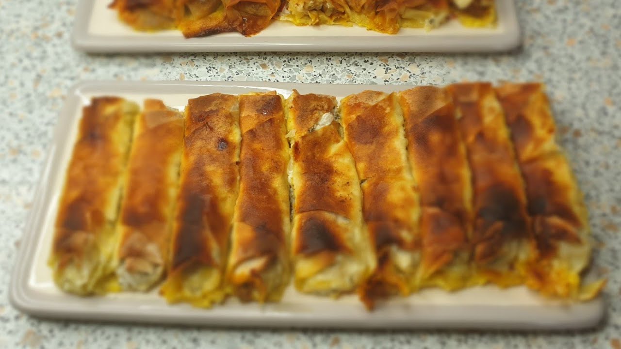 Recette de bourek à la viande hachée et au fromage وصفة البوريك اللحم ...