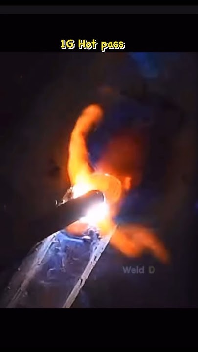 1G hot pass SMAW Welding #welding #welder #sickwelding - YouTube