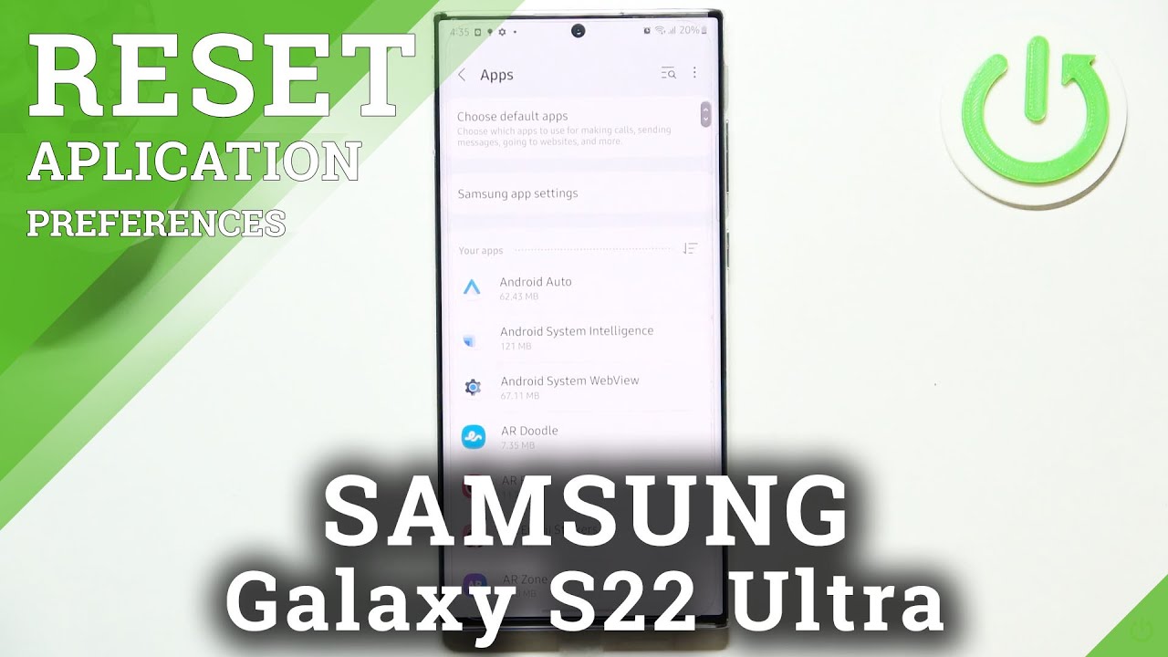 How to Reset App Preferences on SAMSUNG Galaxy S22 Ultra - Restore App ...