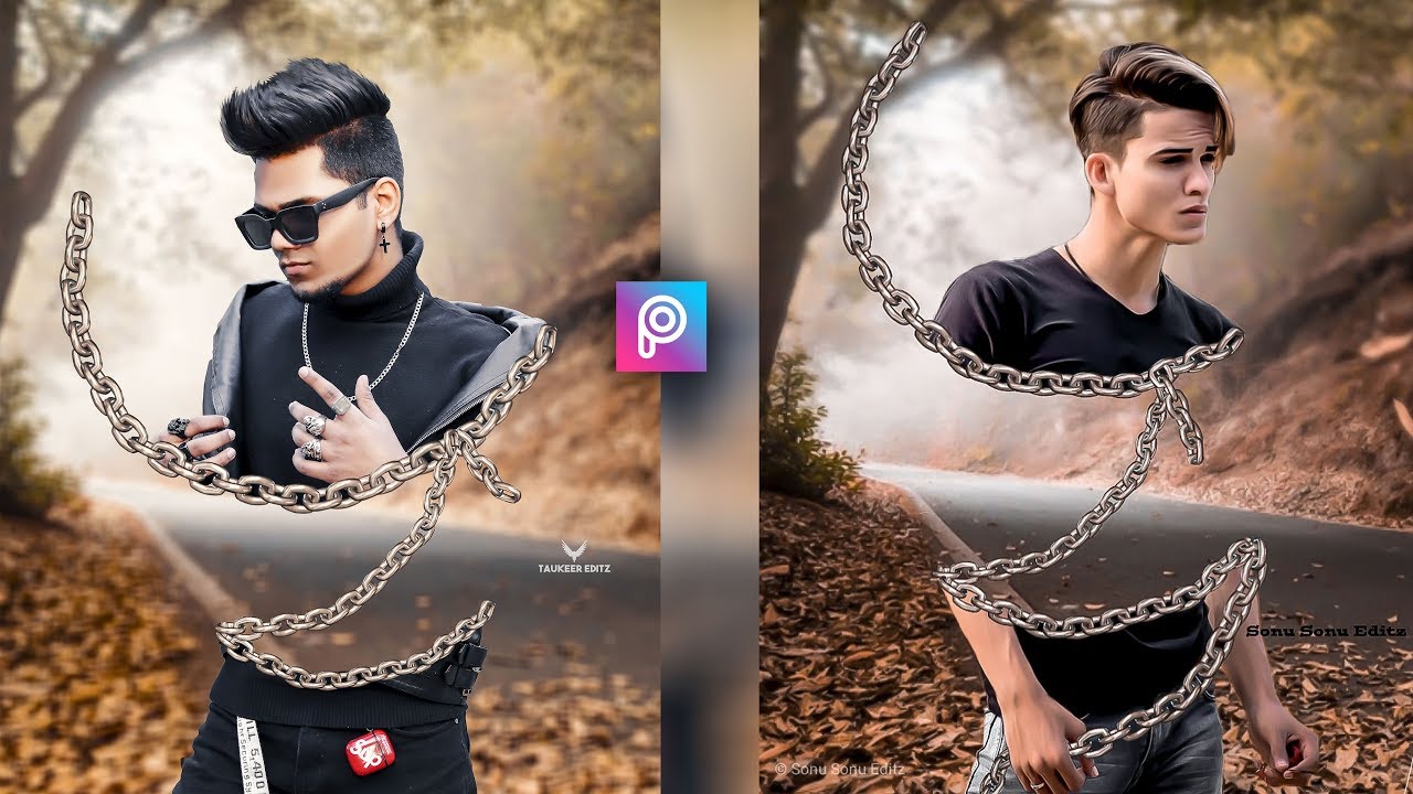 PicsArt INVISIBLE Body Chain Photo Editing Tutorial in Picsart Step by ...