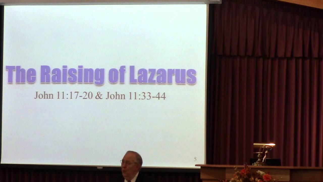 "The Raising of Lazarus: John 11:17-20; John 11:33-44" - YouTube