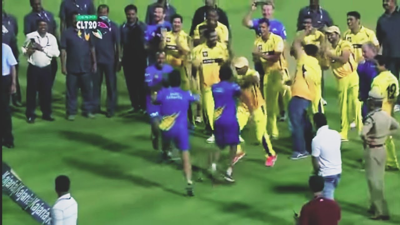 Csk bravo dance in channi wins 🏆💪 - YouTube