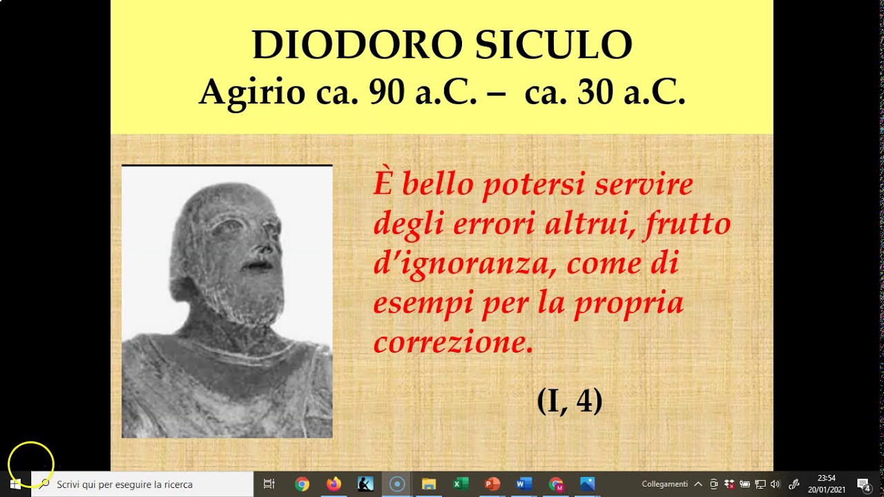 DIODORO SICULO - LA VITA E L'OPERA - YouTube