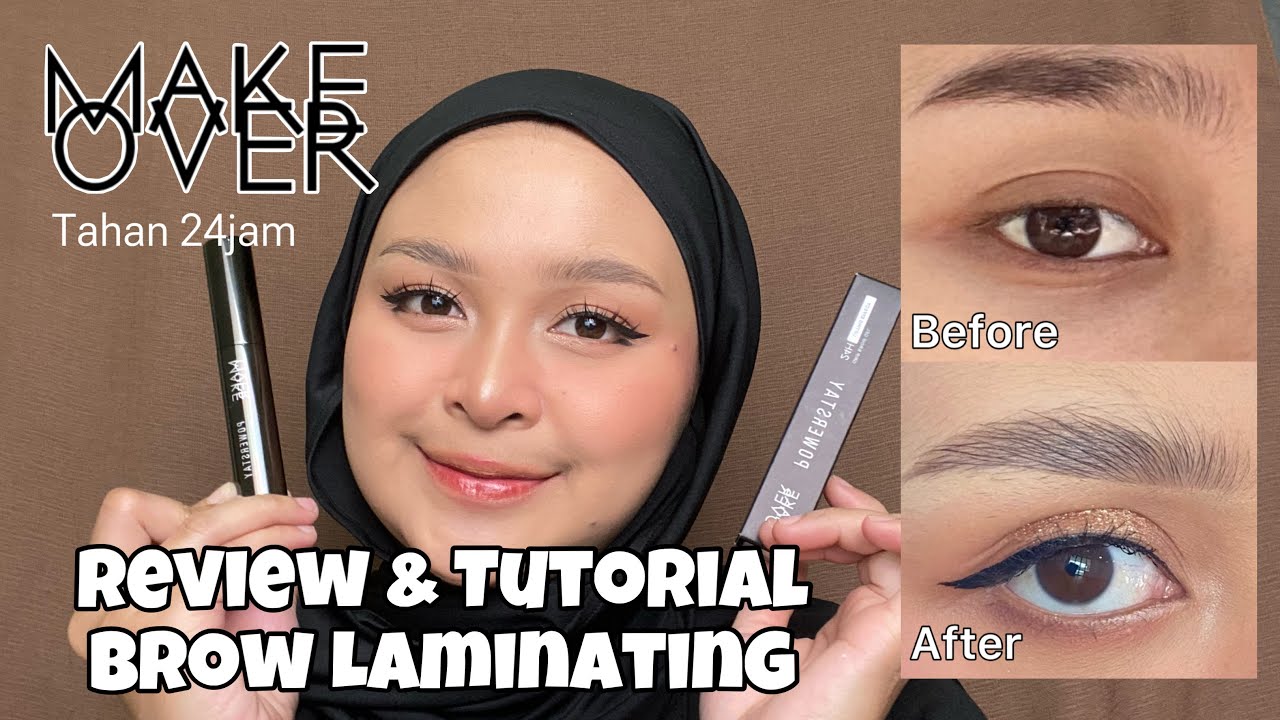 MAKE OVER POWERSTAY GRIP BROW GEL | TUTORIAL & REVIEW - YouTube