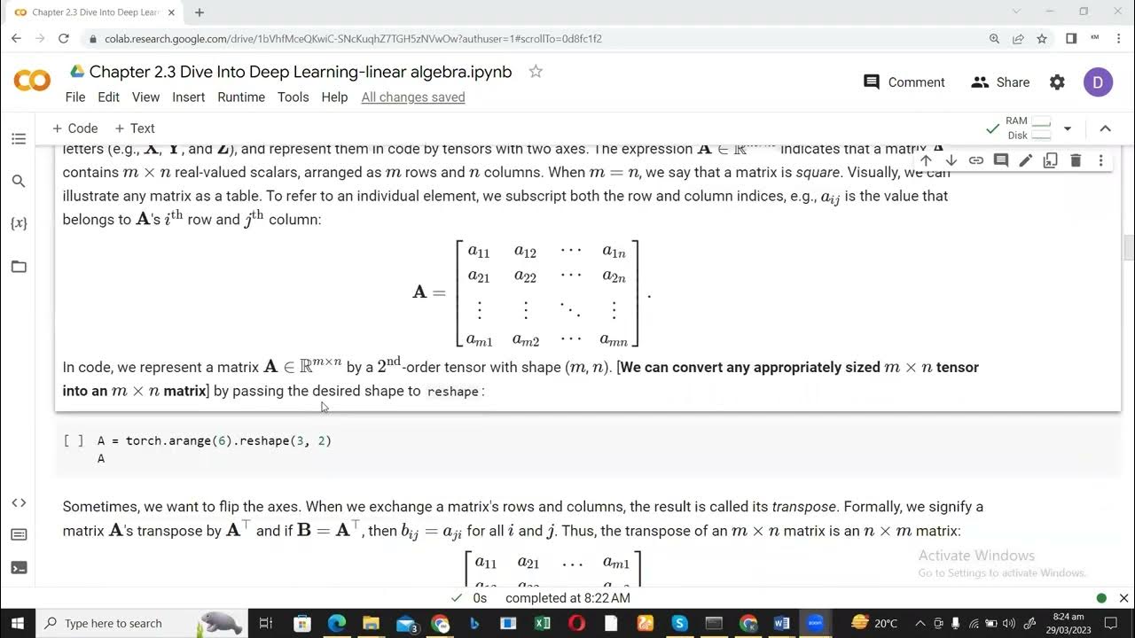 Linear Algebra for Deep Learning - YouTube