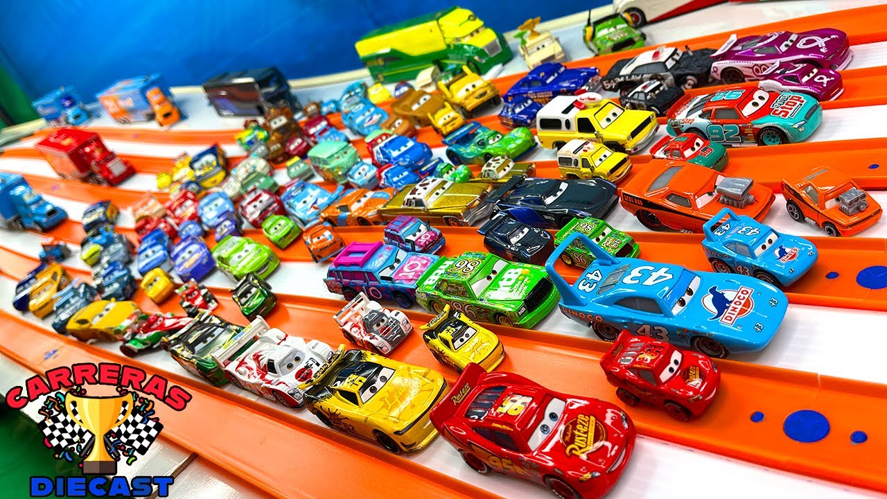 100 CARS vs MINI RACERS DIECAST CAMPEONATO - YouTube