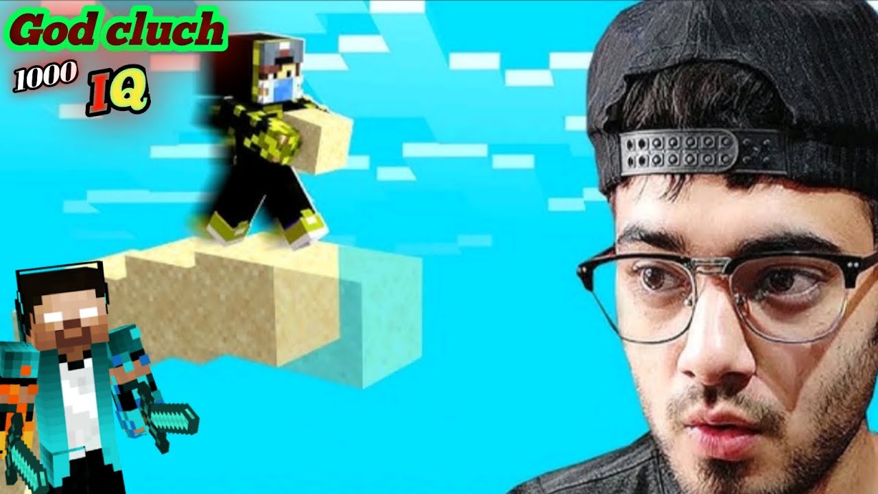 god clutch sand bridging in Minecraft ||1.20 pocket edition - YouTube