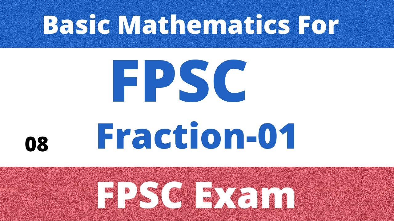 Basic Mathematics for FPSC 08||FPSC Math|| Math for FPSC Exams||# ...