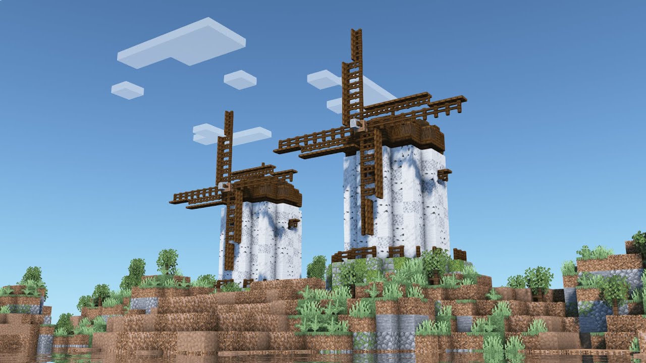How To Build A Medieval Windmill In Minecraft! | Minecraft Building Tutorial - YouTube