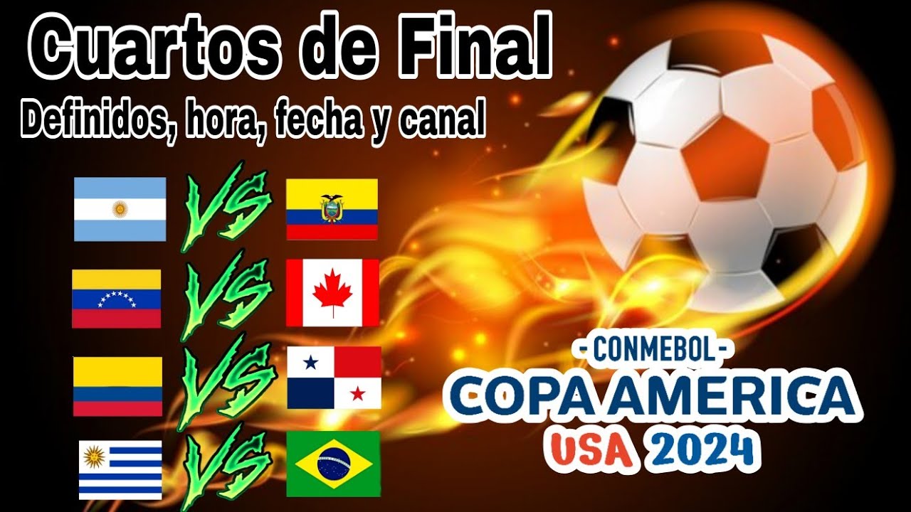 Cuartos de Finales Copa América 2024, calendario, fecha, cuartos de ...