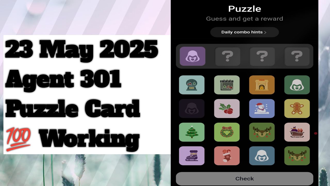 Agent 301 puzzle 23 May | Agent 301 Daily puzzle 23 May | agent 301 ...
