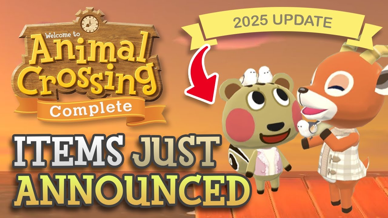 New Animal Crossing Items JUST Revealed for 2025! - YouTube